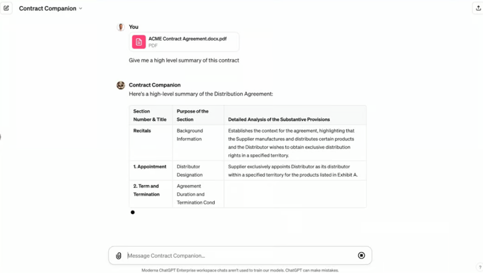 Moderna uses OpenAI's ChatGPT Enterprise to scale 750 GPTs ... Moderna uses OpenAI's ChatGPT Enterprise to scale 750 GPTs ...